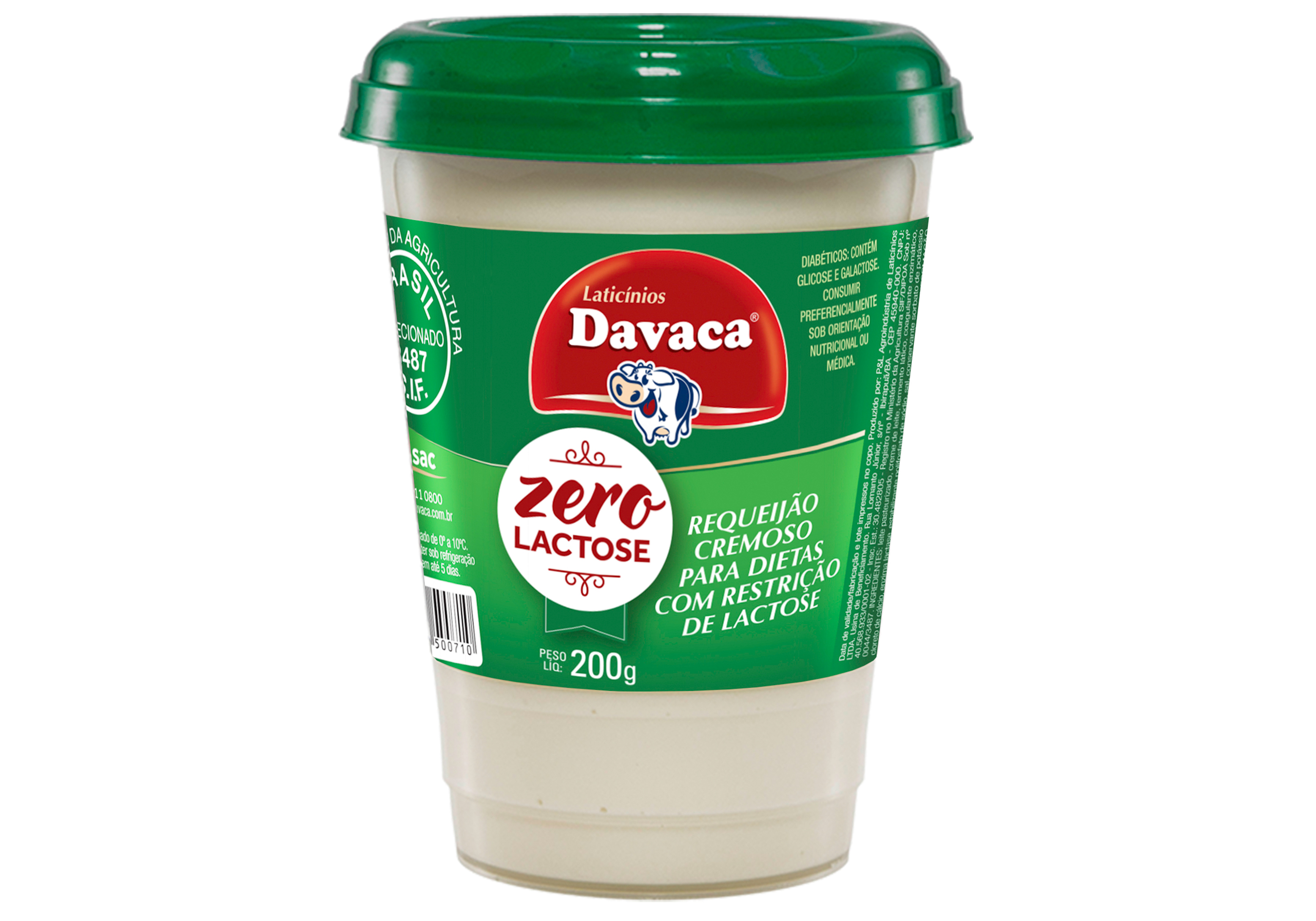 Requeijao_zero_lactose_200g - Laticínios Davaca Requeijao_zero_lactose_200g - Laticínios Davaca